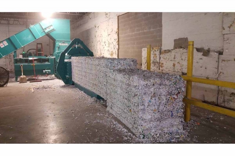 Paper Shredder Baler, Recycle Shredded Paper Baler - For Sale