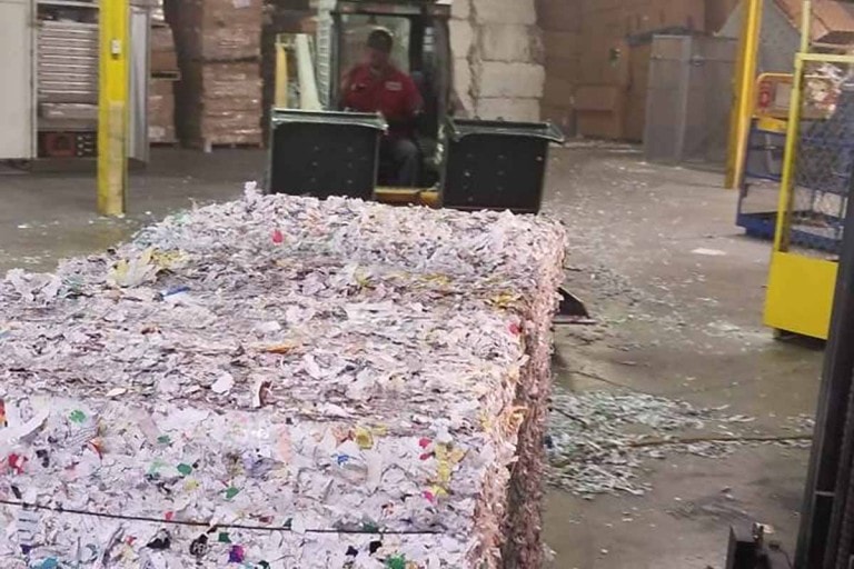 Paper Shredder Baler, Recycle Shredded Paper Baler - For Sale