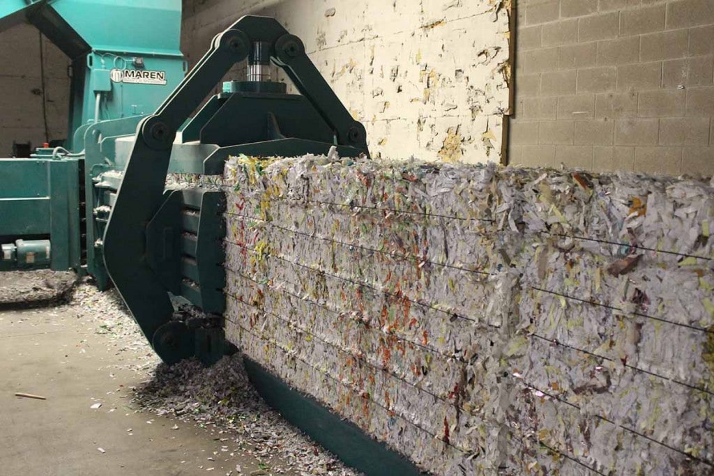 Paper Shredder Baler, Recycle Shredded Paper Baler - For Sale