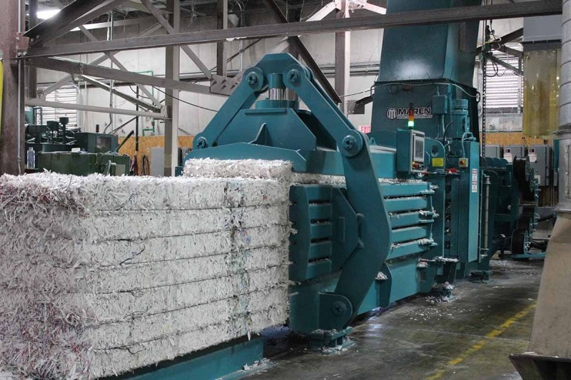 Paper Shredder Baler, Recycle Shredded Paper Baler - For Sale