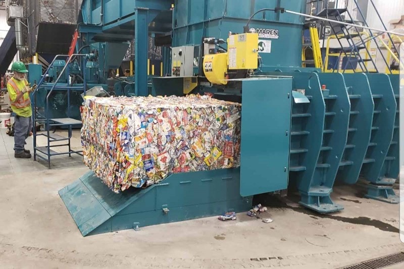 Tetra Pak, Poly Coated Paper & Plastic - Recycling Balers